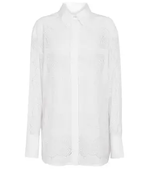Givenchy Laser-cut Crêpe Shirt