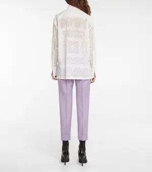 Givenchy Laser-cut Crêpe Shirt