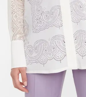 Givenchy Laser-cut Crêpe Shirt