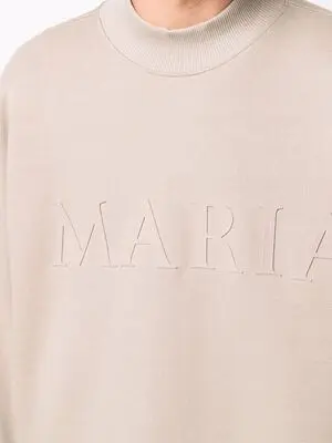 032C Maria Embossed Cotton Sweatshirt