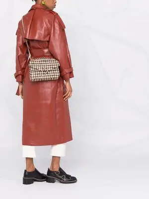 Sandro Ring-detail Tweed Shoulder Bag