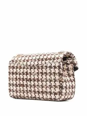 Sandro Ring-detail Tweed Shoulder Bag