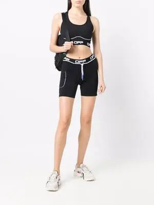 Off-White Logo-tape Cropped Performance Top