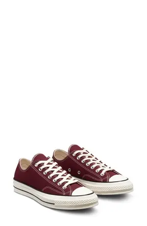 CONVERSE Converse Chuck Taylor® All Star® 70 Low Top Sneaker Deep Bordeaux/ Egret/ Black