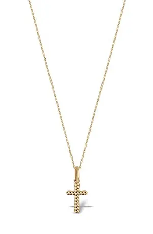 Bony Levy 14k Gold Cross Pendant Necklace - Yellow