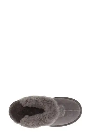 UGG Coquette Genuine Shearling Lined Slipper - Grey