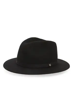 Brixton Messer Packable Fedora - Black/black