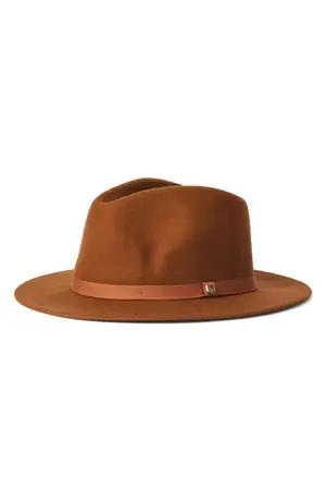 Brixton Brixton Messer Packable Fedora Coffee