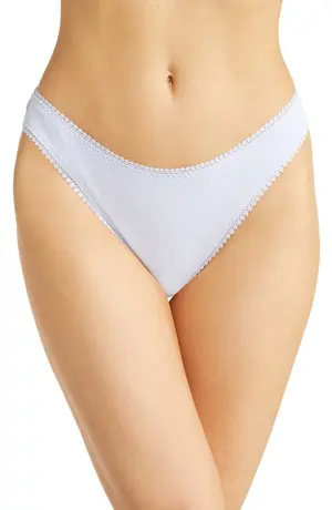ON GOSSAMER Cabana Stretch Cotton Thong Light Breeze