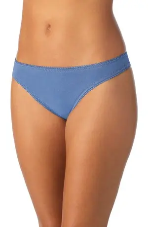 ON GOSSAMER Cabana Stretch Cotton Thong Riverside