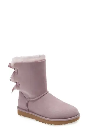 UGG UGG(r) Bailey Bow II Genuine Shearling Boots Shadow