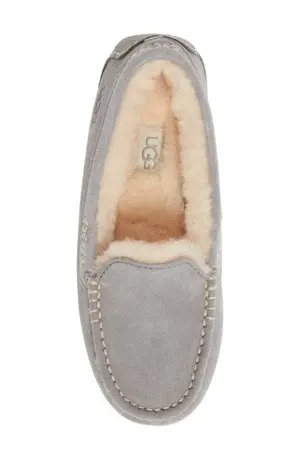 UGG Ansley Water-resistant Slipper - Light Grey Suede
