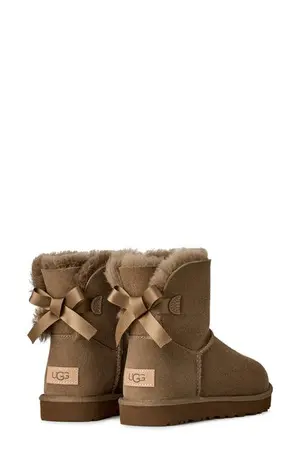 UGG Mini Bailey Bow Ii Shearling Bootie - Light Bronze