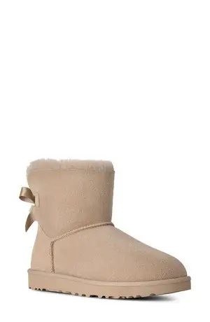 UGG UGG(r) Mini Bailey Bow II Shearling Bootie Moonlight