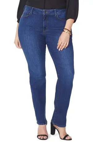 NYDJ Marilyn High Rise Straight Leg Jeans