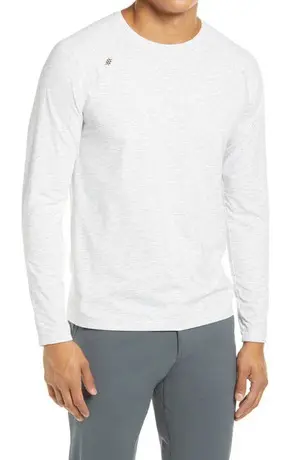 RHONE Reign Long Sleeve T-shirt - Gray Space Dye