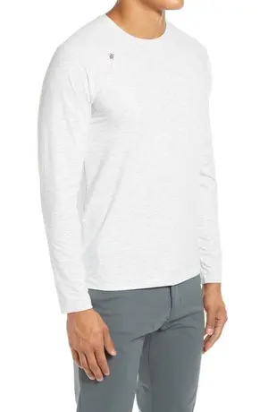 RHONE Reign Long Sleeve T-shirt - Gray Space Dye