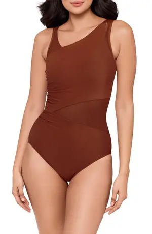 MIRACLESUIT® Illusionist Azura One-piece Swimsuit - Copper Brown