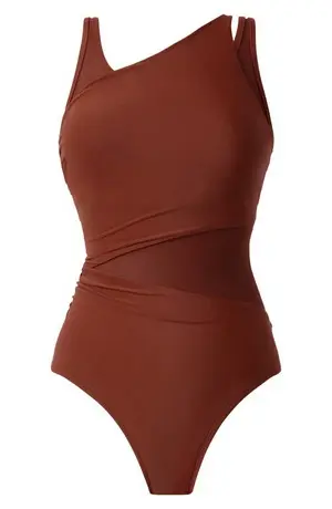 Miraclesuit Illusionist Azura One-piece Swimsuit - Copper Brown