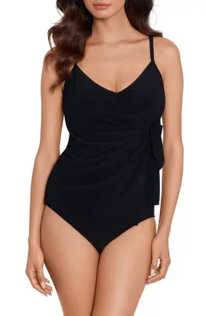 MAGICSUIT® Carma Side Tie Tankini Top - Black