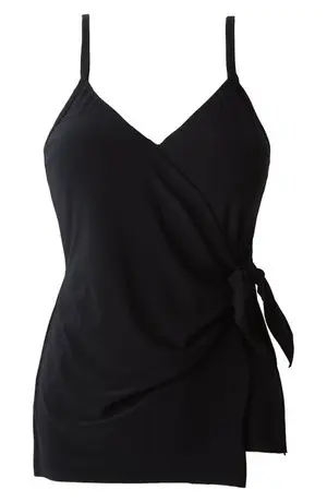 MAGICSUIT® Carma Side Tie Tankini Top - Black