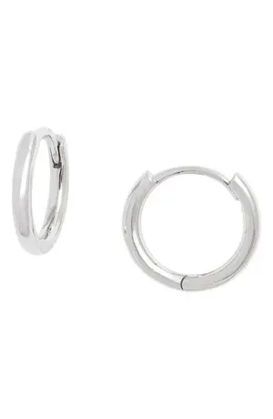 Nordstrom Demi Fine Everyday Huggie Hoop Earrings - Silver