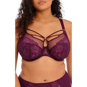 Elomi Brianna Underwire Strappy Plunge Bra Blackberry