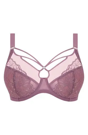 Elomi Brianna Underwire Strappy Plunge Bra - Heather
