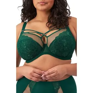 Elomi Brianna Underwire Strappy Plunge Bra Rainforest