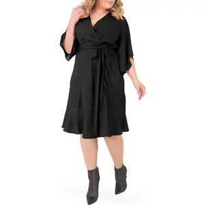 STANDARDS & PRACTICES Wrap Dress - Black