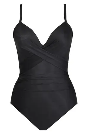 Miraclesuit Captivate Rock Solid Strappy One-piece Swimsuit - Black