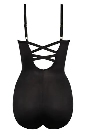 Miraclesuit Captivate Rock Solid Strappy One-piece Swimsuit - Black