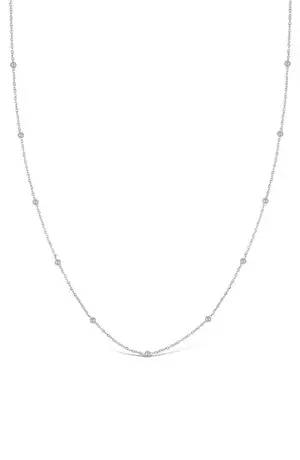 Bony Levy 14k Gold Ball Bead Chain Necklace - 14k White Gold