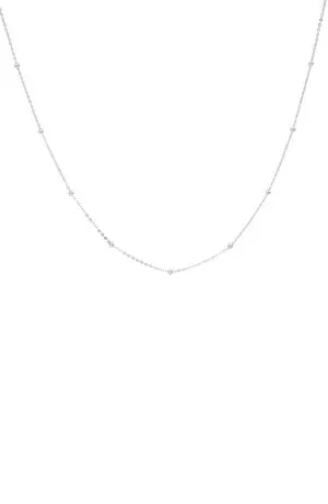 Bony Levy Bony Levy 14k Gold Ball Bead Chain Necklace White Gold
