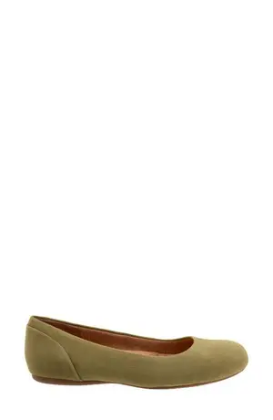 Softwalk Sonoma Flat - Olive Suede