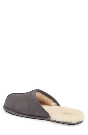 UGG Genuine Shearling Scuff Slipper - Dgry