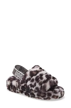 UGG Fluff Yeah Slingback Sandal Stormy Grey