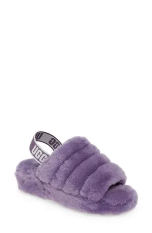 UGG Fluff Yeah Slingback Sandal Violet Bloom