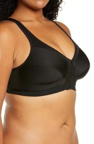 GLAMORISE Magiclift® Front Closure Posture Back Bra - Black