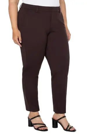 LIVERPOOL Kelsey Ponte Knit Trousers - Java