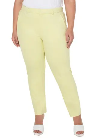 LIVERPOOL Liverpool Los Angeles Kelsey Ponte Knit Trousers Lemon Grass
