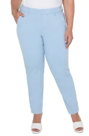 LIVERPOOL Liverpool Los Angeles Kelsey Ponte Knit Trousers Misty Blue