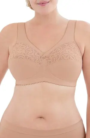 GLAMORISE Magiclift Cotton Support Bra - Brown