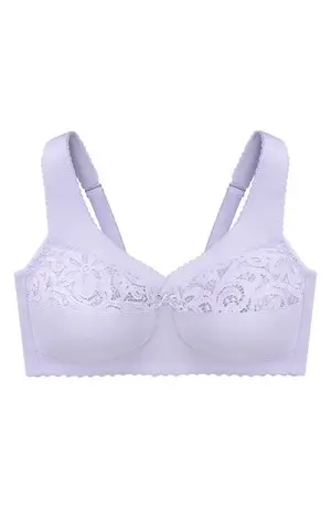 GLAMORISE Magiclift® Cotton Support Bra - Purple
