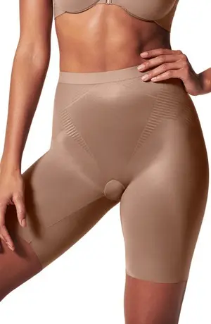 Spanx Spanxshape™ Invisible Mid-thigh Shorts Cafe Au Lait