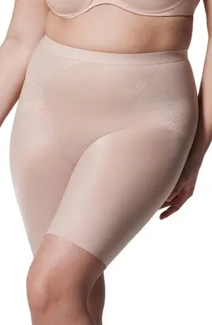Spanx Spanxshape™ Invisible Mid-thigh Shorts - Champagne Beige