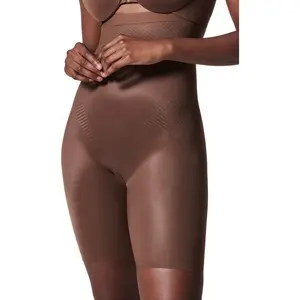 Spanx Spanxshape™ Invisible High Waist Mid Thigh Shorts Chestnut Brown
