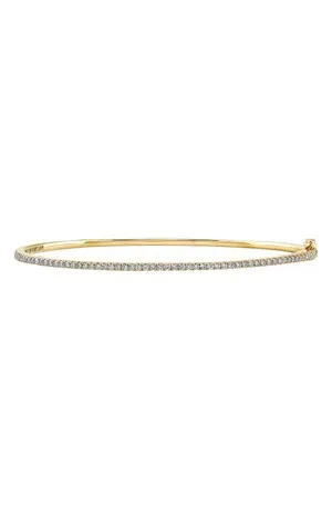 Bony Levy Skinny Stackable Diamond Bangle - 18k Yellow Gold