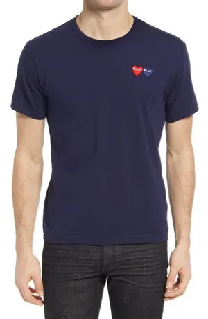 Comme Des Garçons Twin Hearts Slim Fit Jersey T-shirt