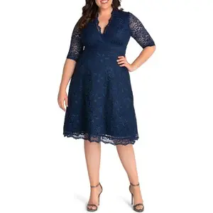 Kiyonna Gathered Cocktail Dresses